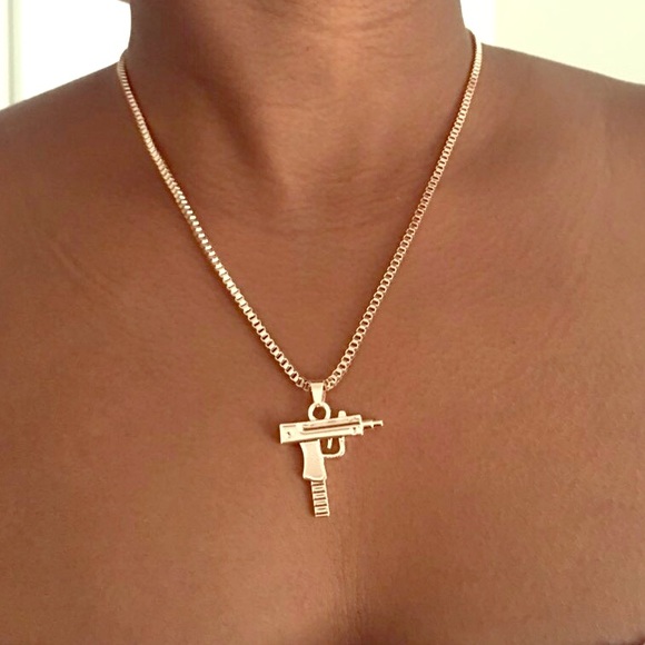 Jewelry | Uzi Gun Necklace | Poshmark